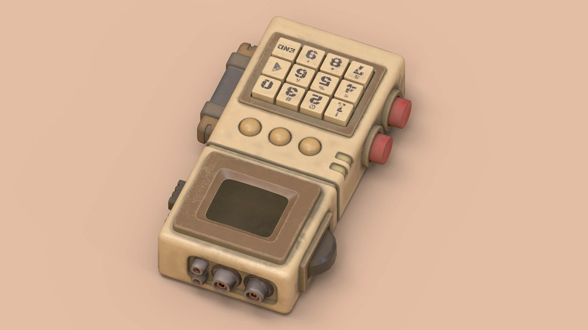 Cassettefuturism Handheld Device - 3D Model by Art_Teeves