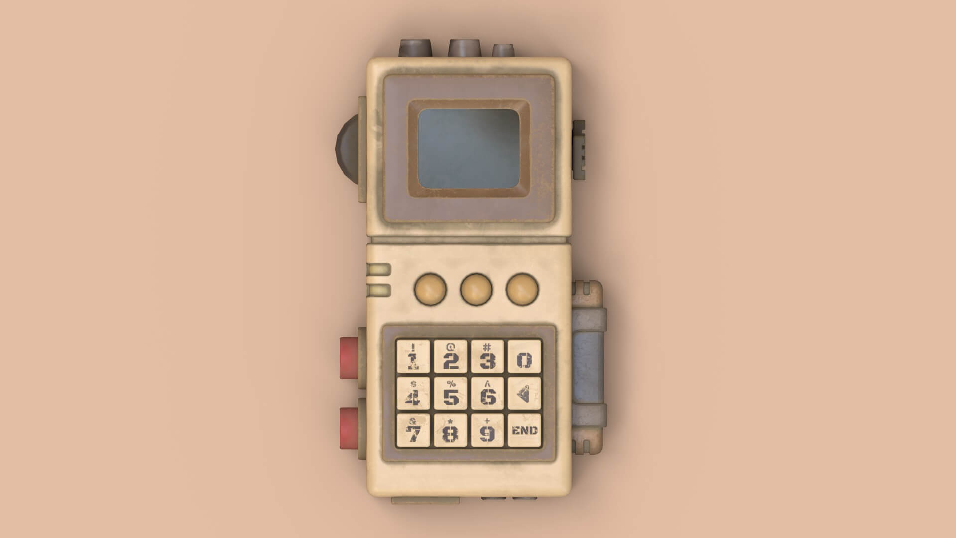Cassettefuturism Handheld Device - 3D Model by Art_Teeves