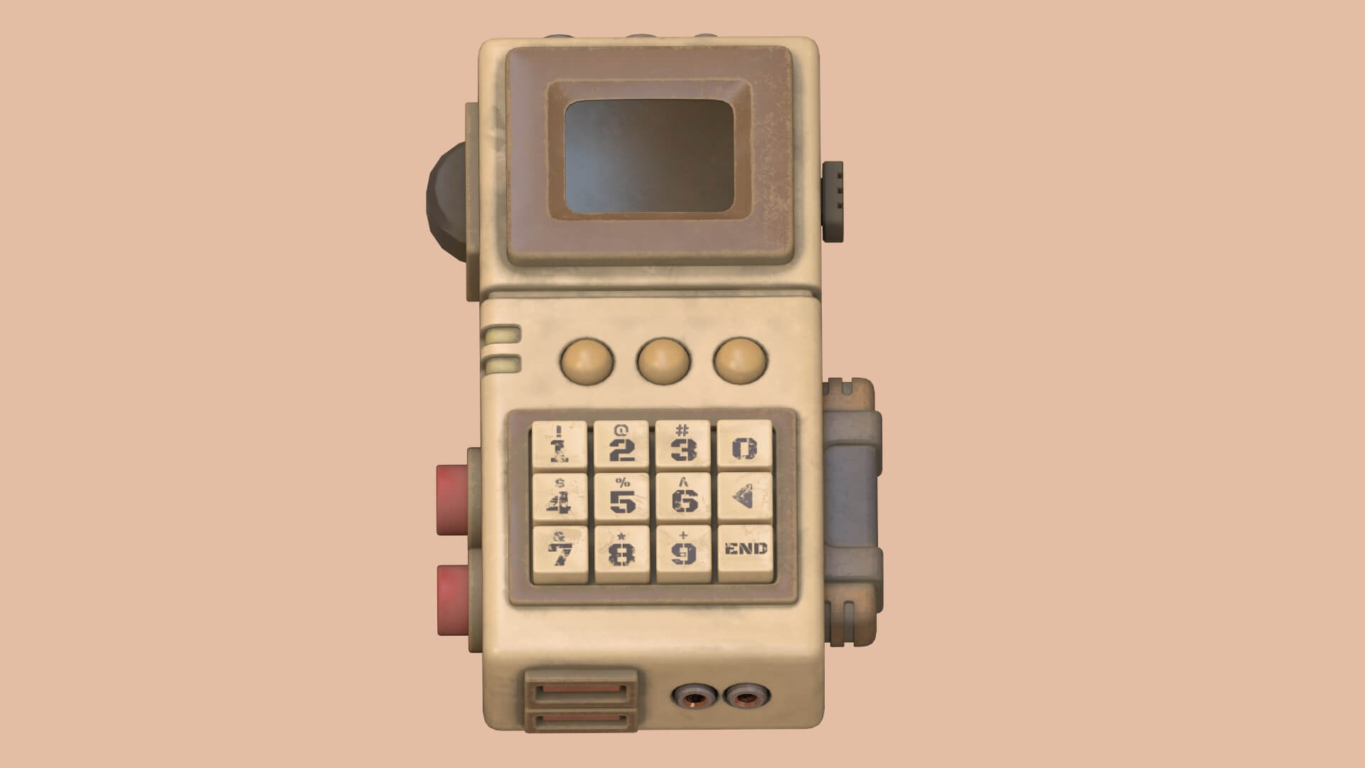 Cassettefuturism Handheld Device - 3D Model by Art_Teeves