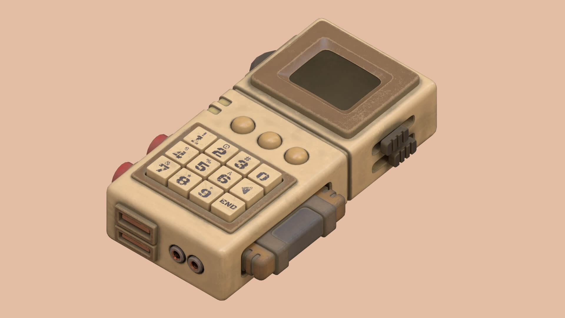 Cassettefuturism Handheld Device - 3D Model by Art_Teeves
