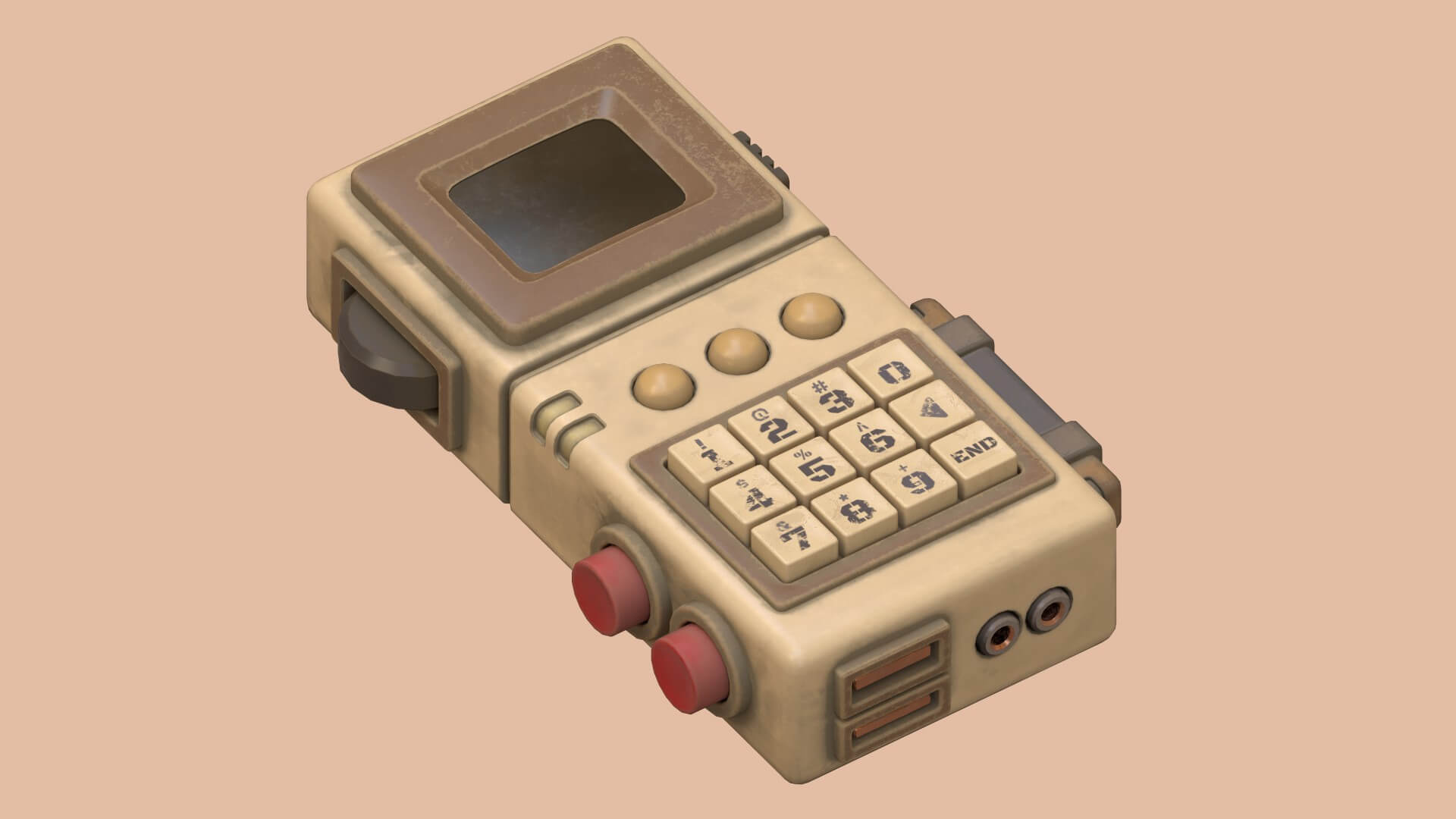 Cassettefuturism Handheld Device - 3D Model by Art_Teeves