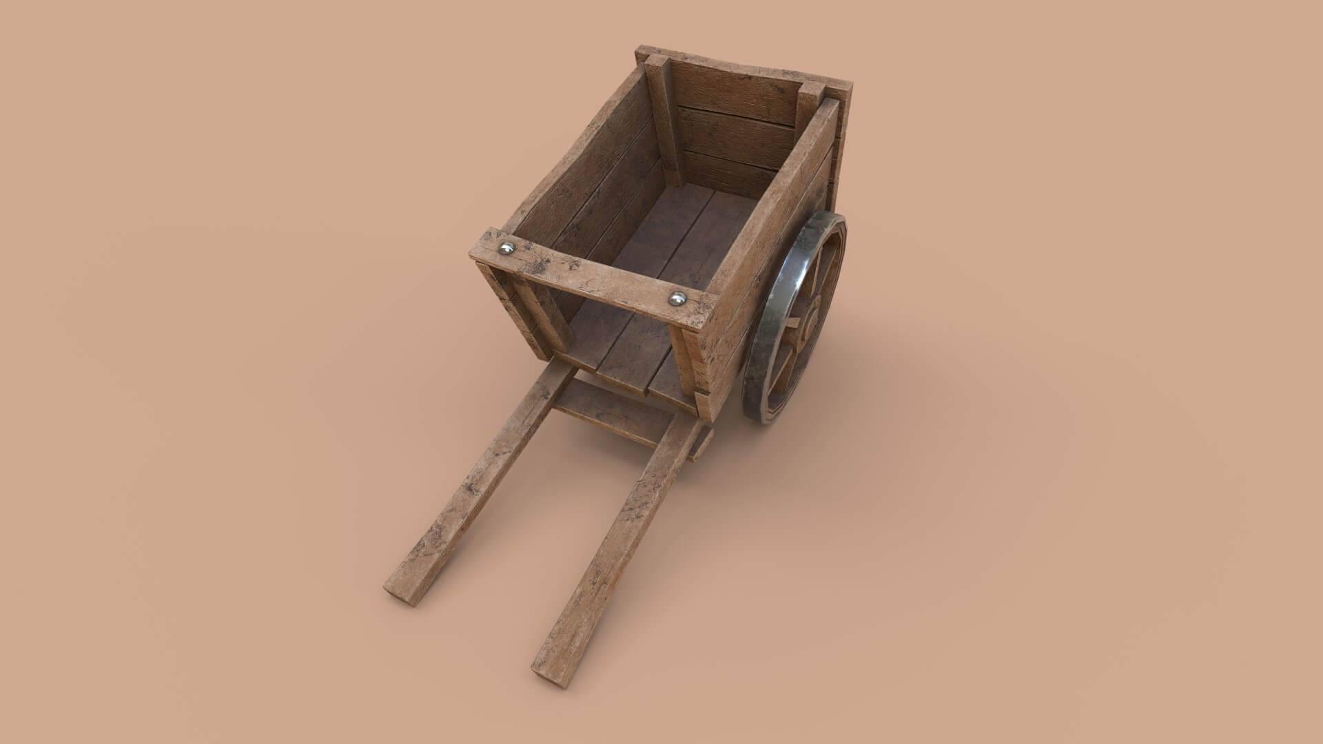 Stylized Cartoony Cart - 3D Model by Art_Teeves
