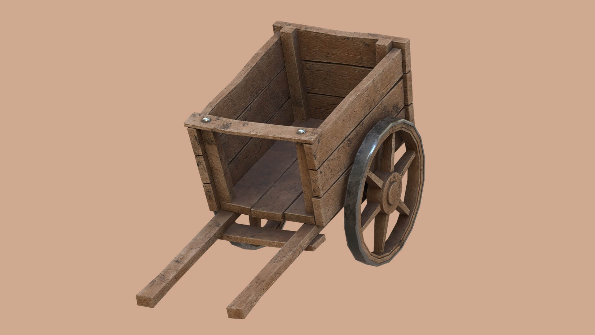 Stylized Cartoony Cart - 3D Model by Art_Teeves