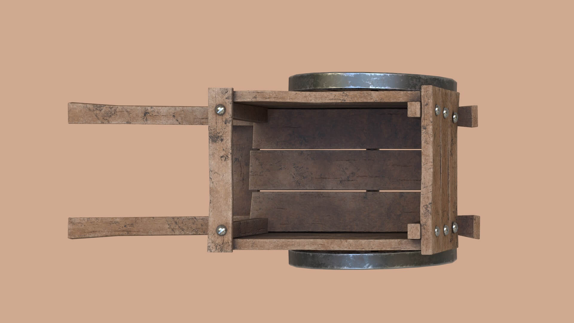 Stylized Cartoony Cart - 3D Model by Art_Teeves