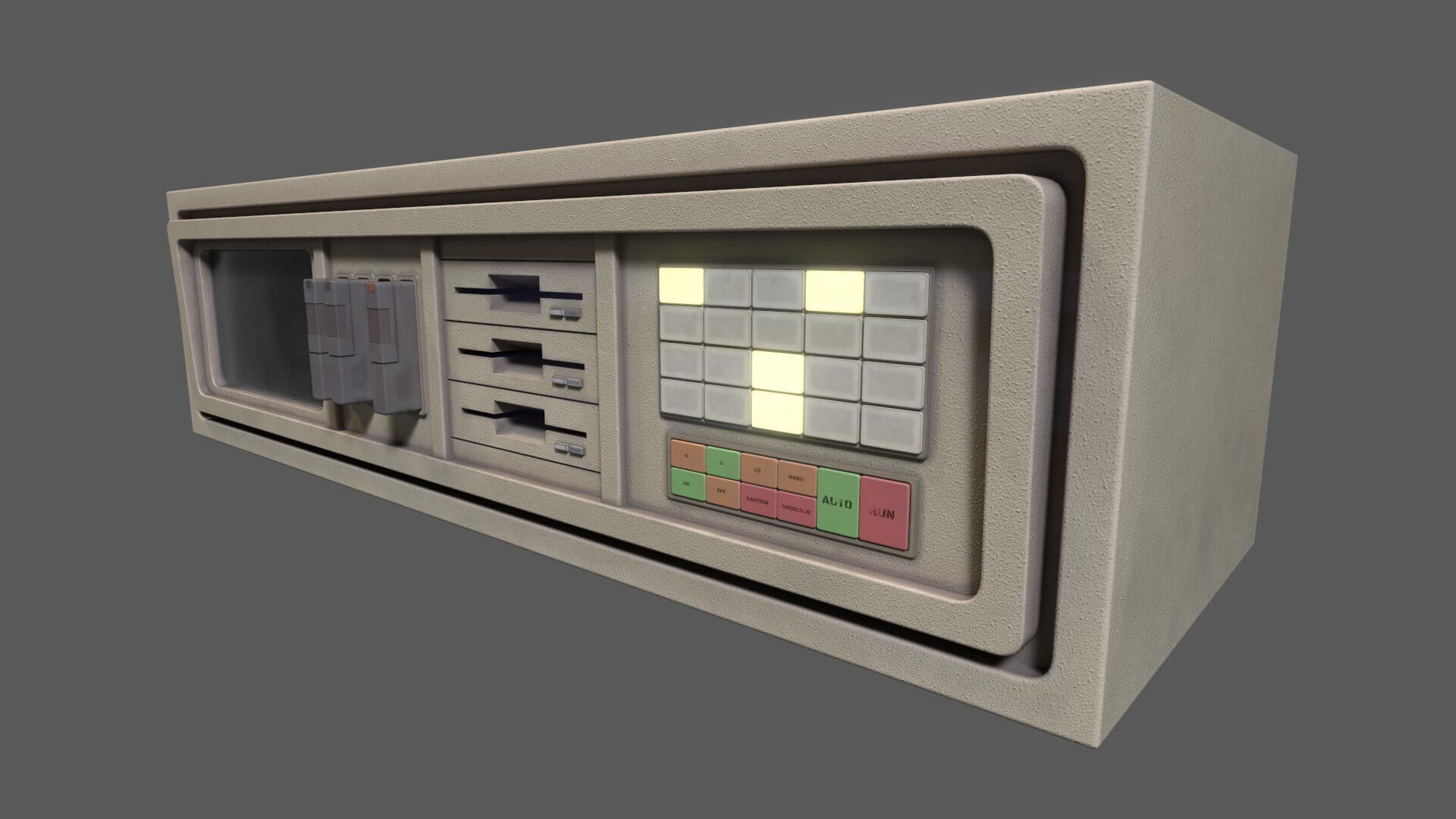 Retrofuturism Sci-fi Cartridge Console 3D Model by Art_Teeves