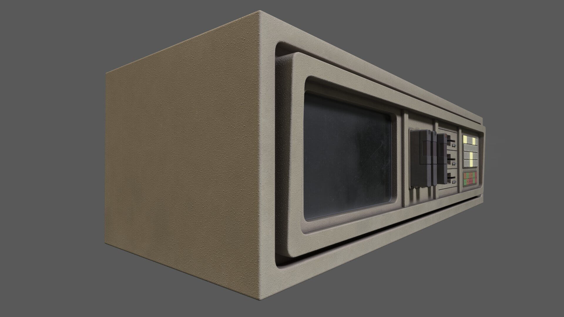 Retrofuturism Sci-fi Cartridge Console 3D Model by Art_Teeves