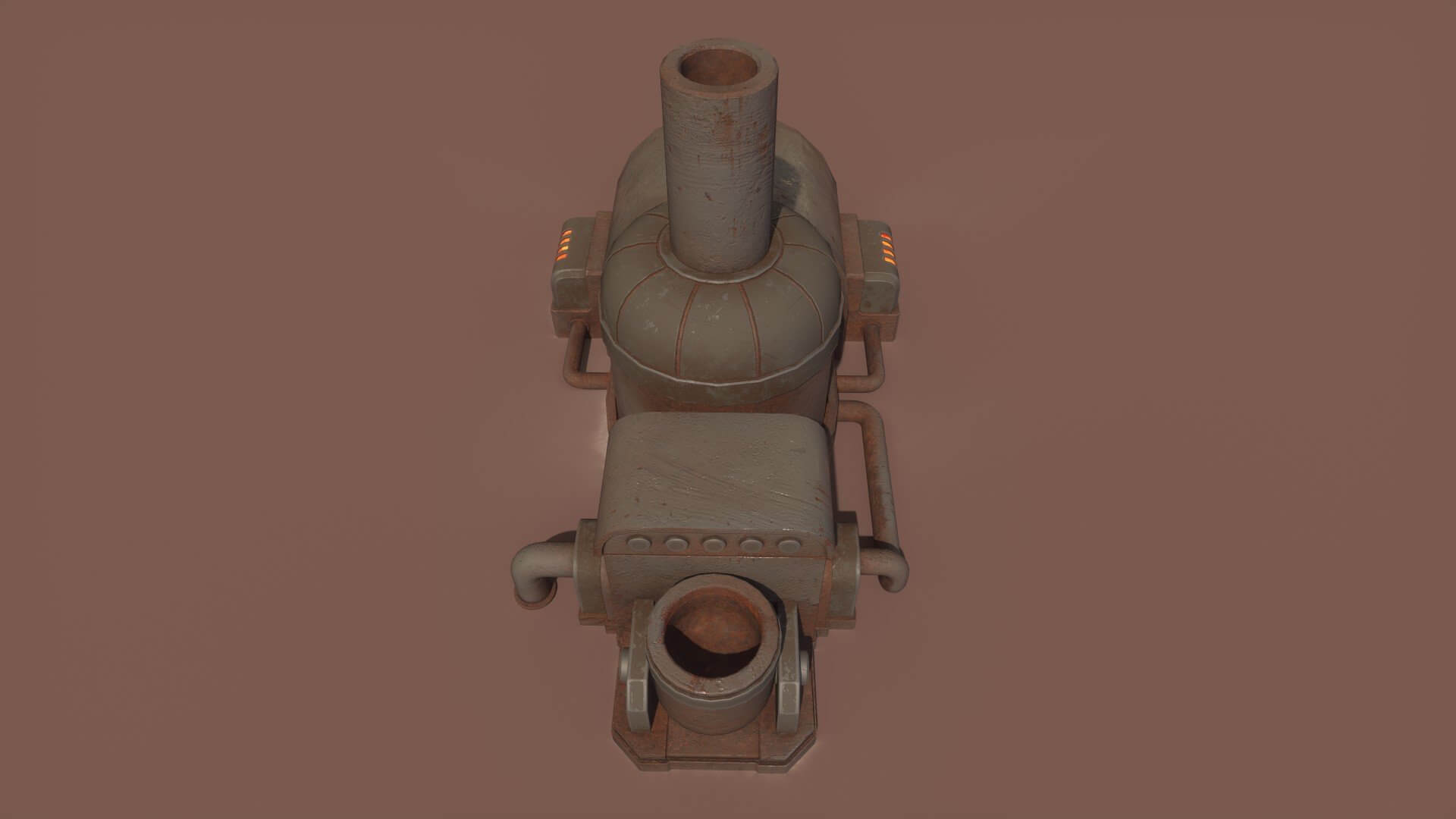 Retrofuturism Stylized Scifi Megaforge - 3D Model by Art_Teeves