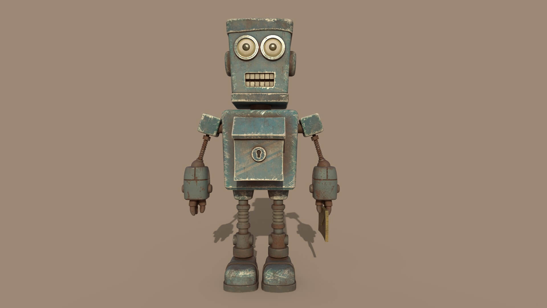 Robot Postman - 3D Model by Art_Teeves