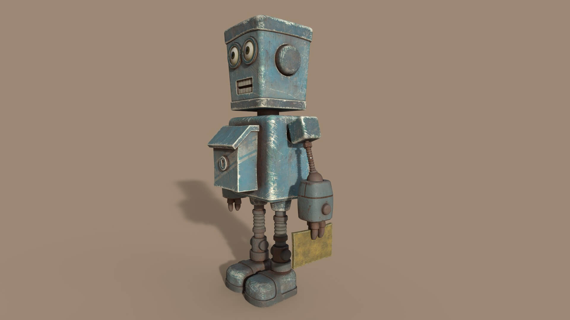 Robot Postman - 3D Model by Art_Teeves