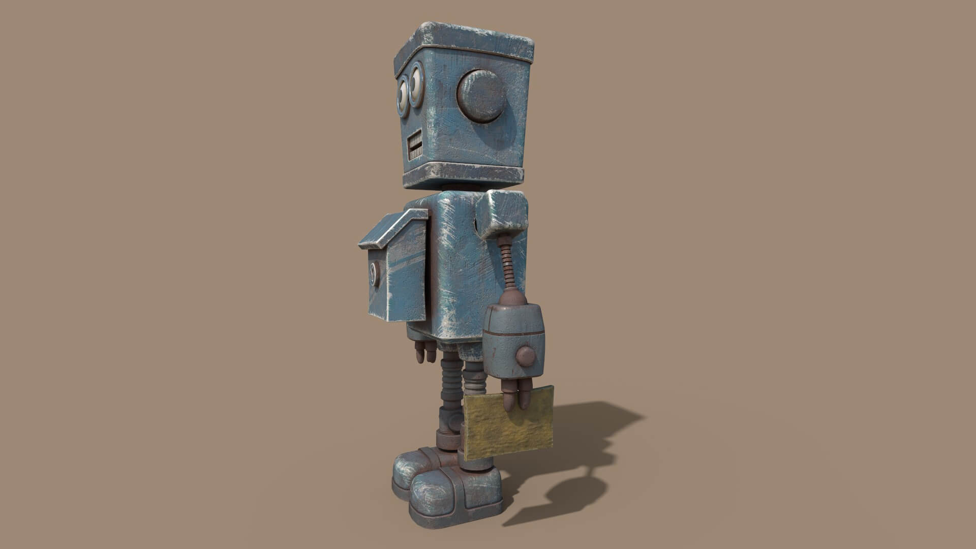 Robot Postman - 3D Model by Art_Teeves