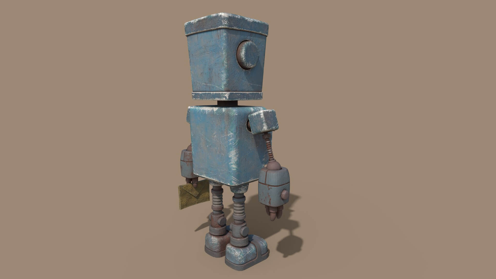 Robot Postman 3d Model By Art Teeves