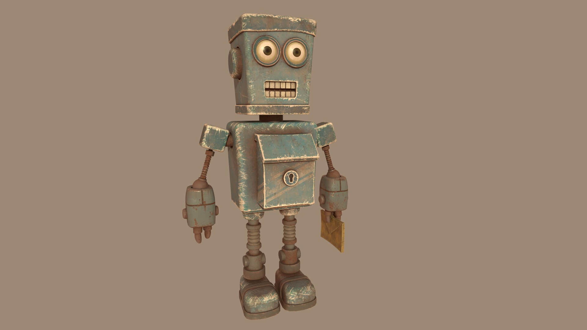 Robot Postman - 3D Model by Art_Teeves