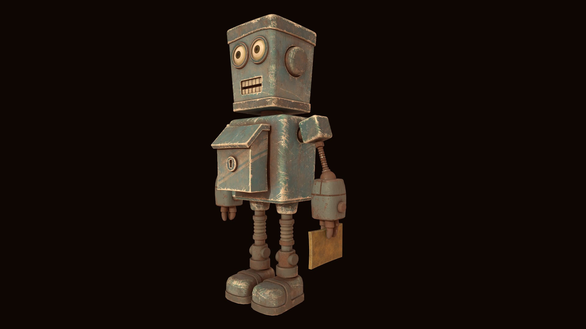 Robot Postman - 3D Model by Art_Teeves
