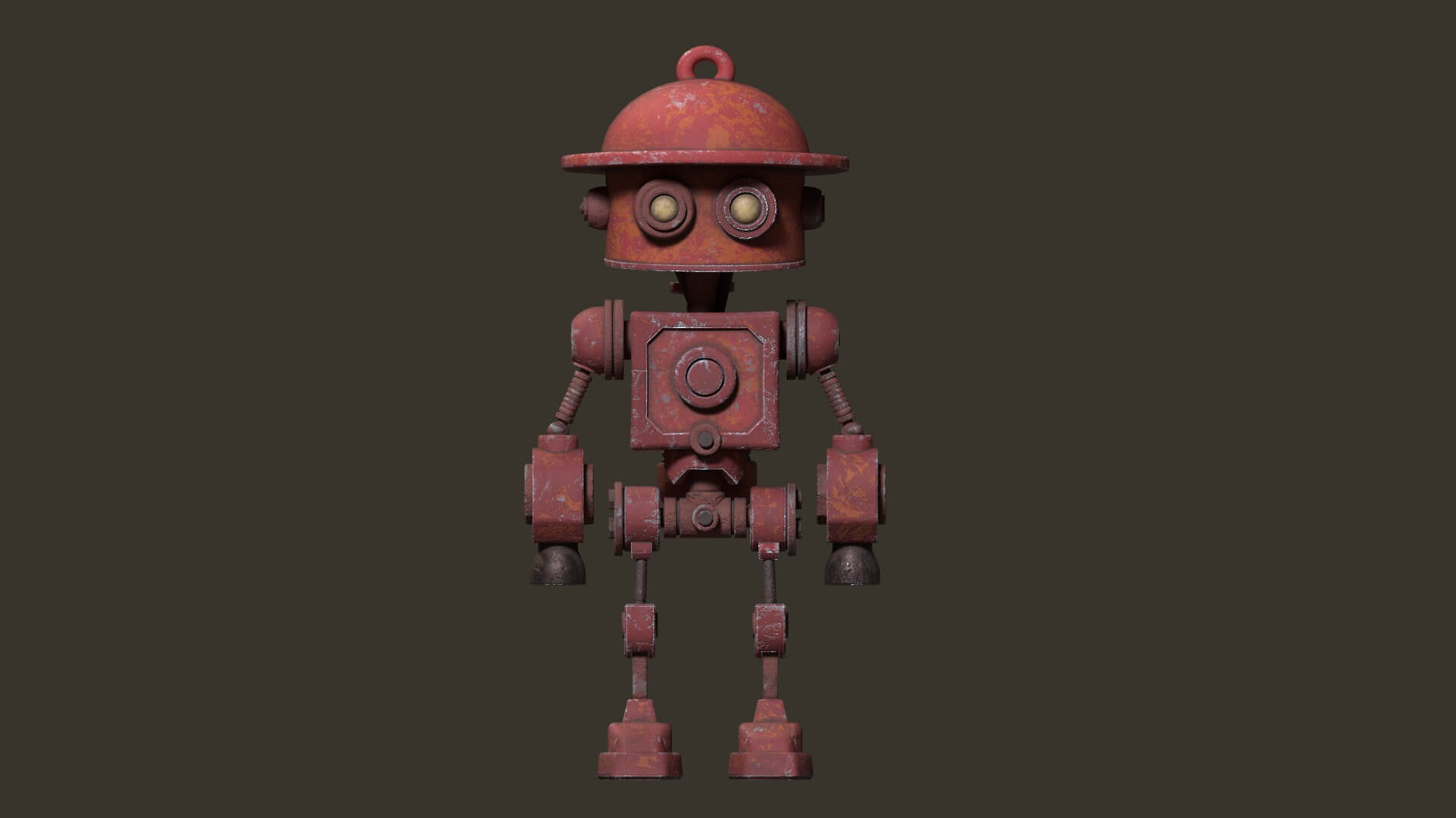 Rusty Fireman Robot - 3D Model by Art_Teeves