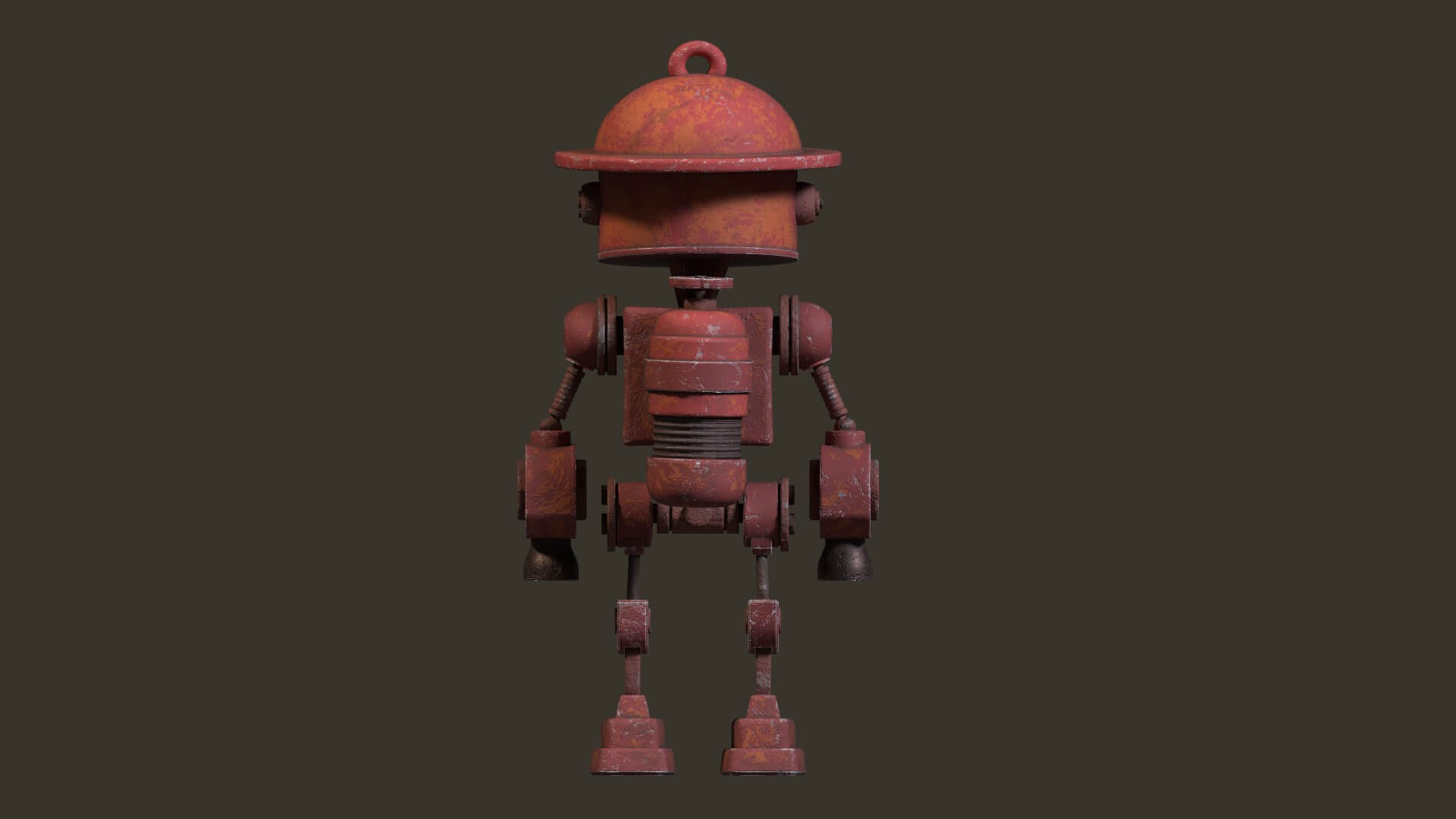 Rusty Fireman Robot - 3D Model by Art_Teeves