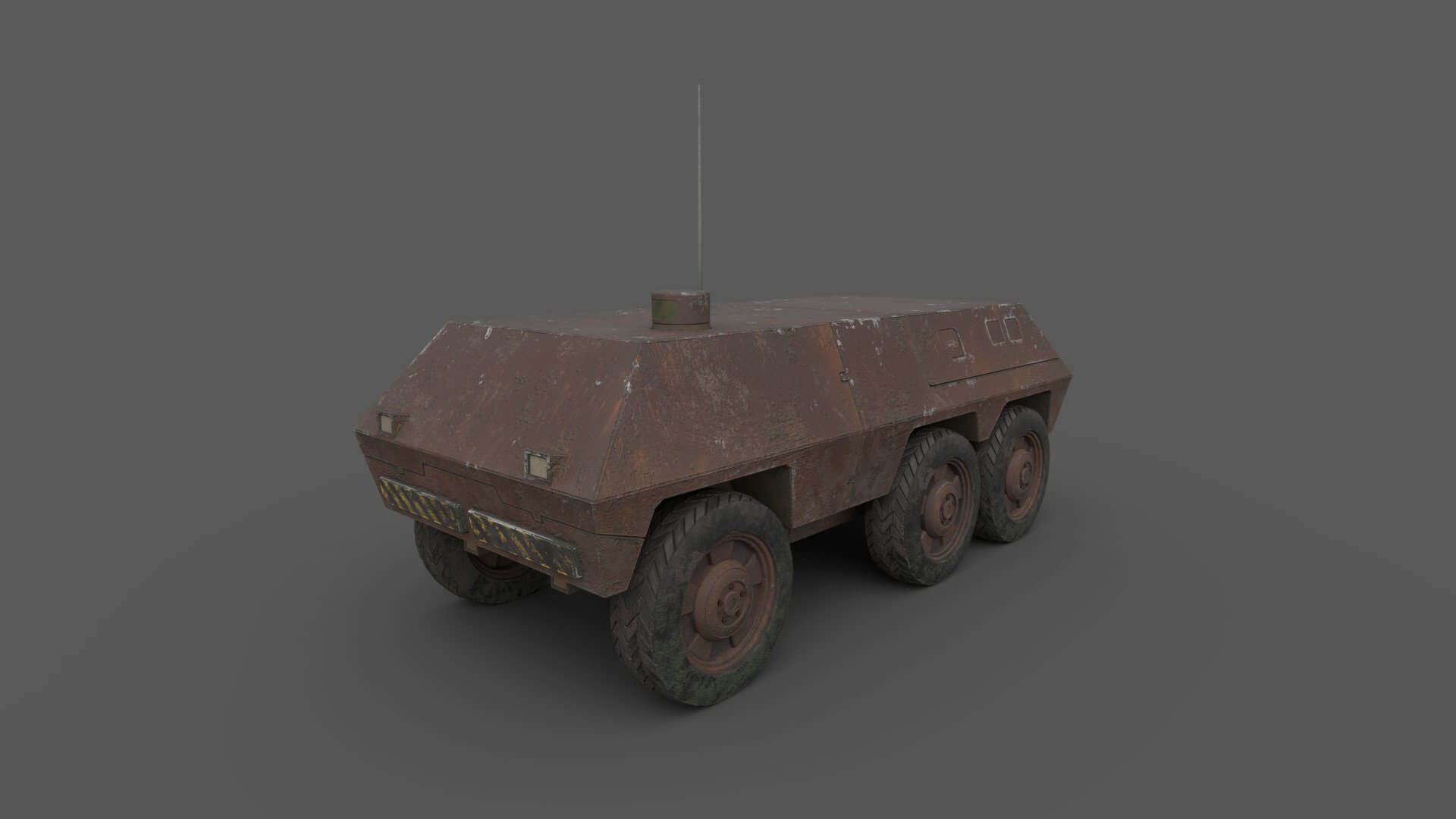 Rusty Post-Apocalypse Scouting Robot 3D Model by Art_Teeves