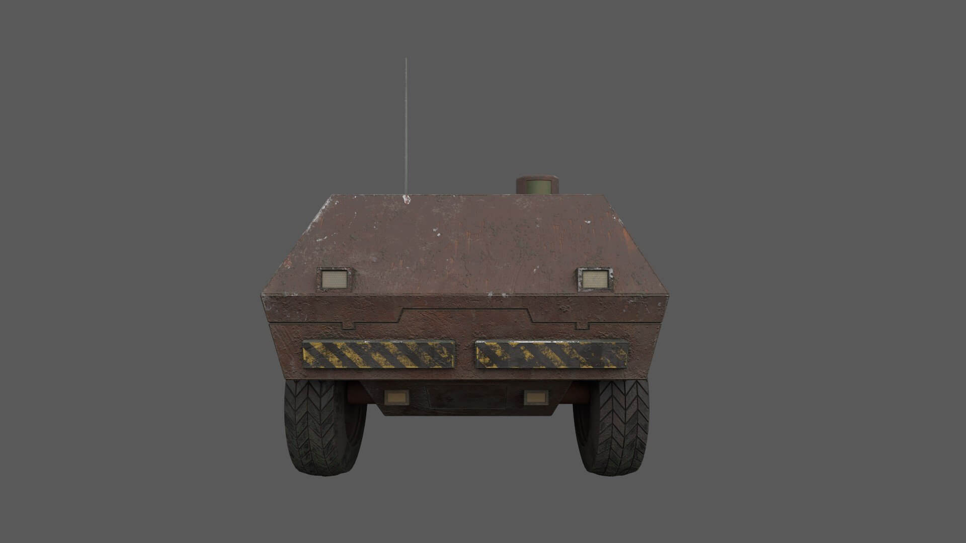 Rusty Post-Apocalypse Scouting Robot 3D Model by Art_Teeves