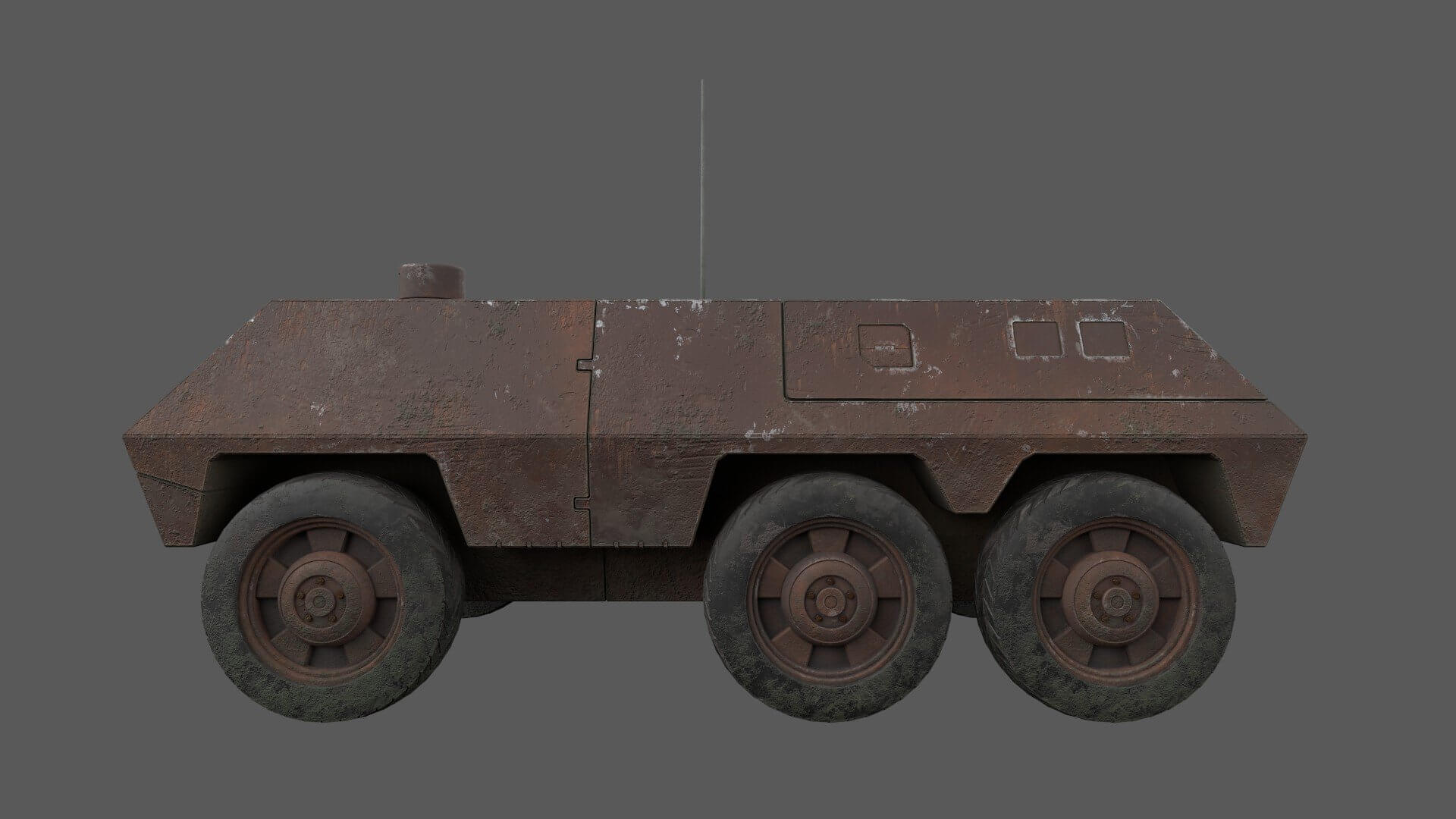 Rusty Post-Apocalypse Scouting Robot 3D Model by Art_Teeves