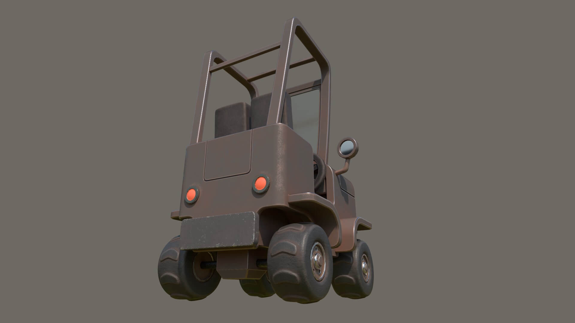 Simple Cartoony Jeep - 3D Model by Art_Teeves