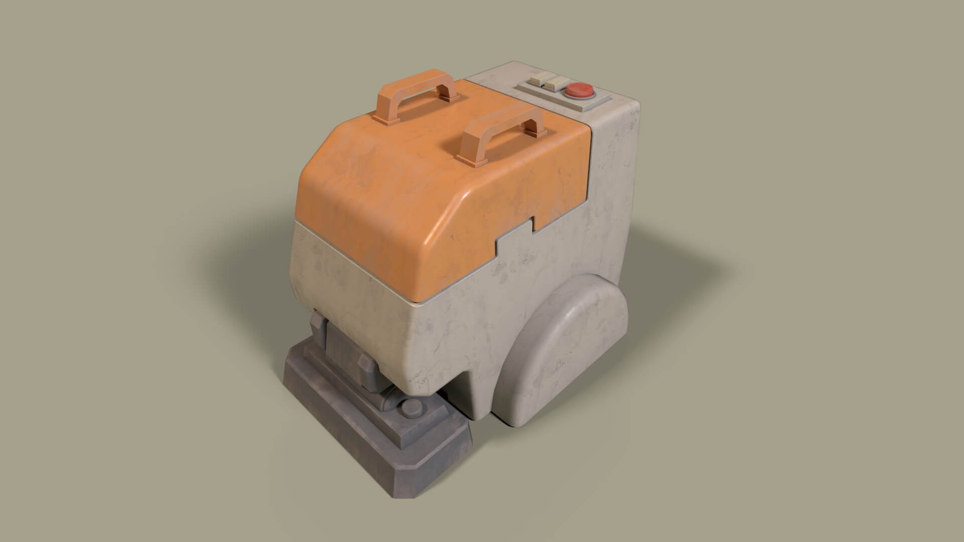 Simple Robot Cleaner - 3D Model by Art_Teeves
