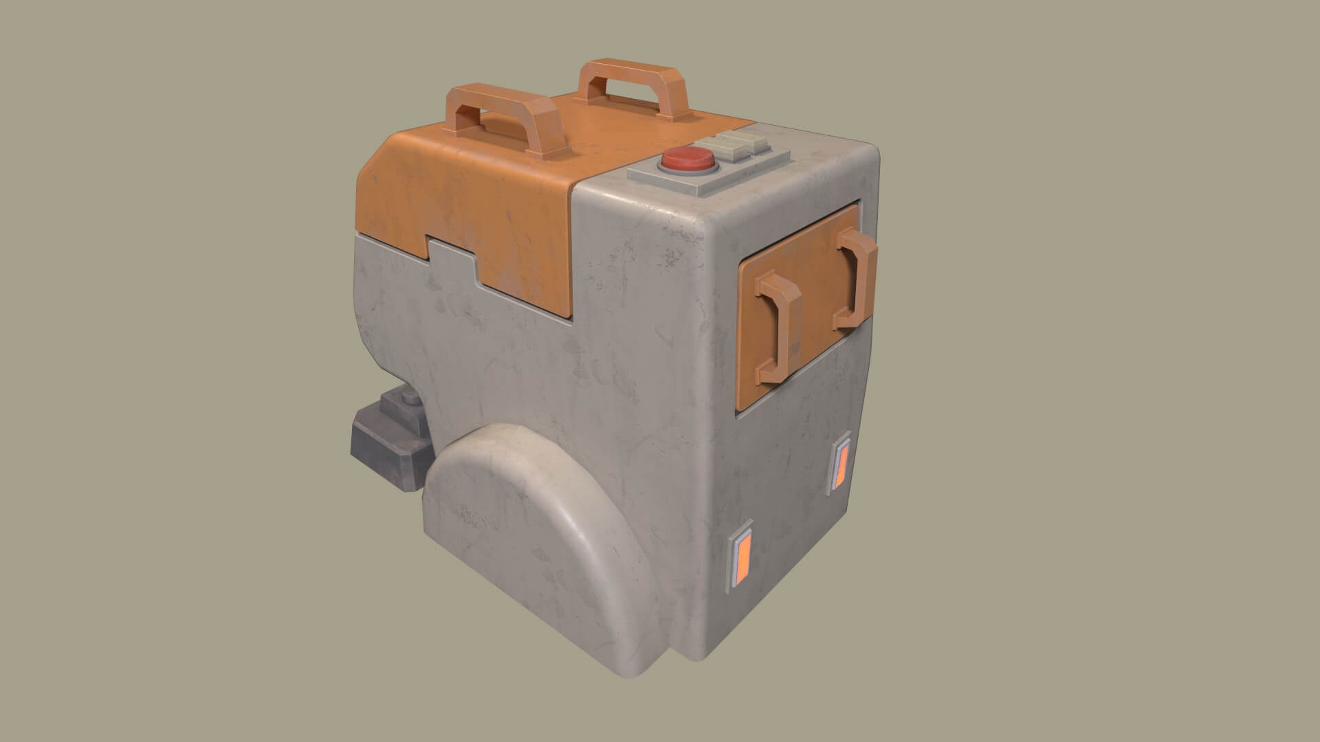 Simple Robot Cleaner - 3D Model by Art_Teeves