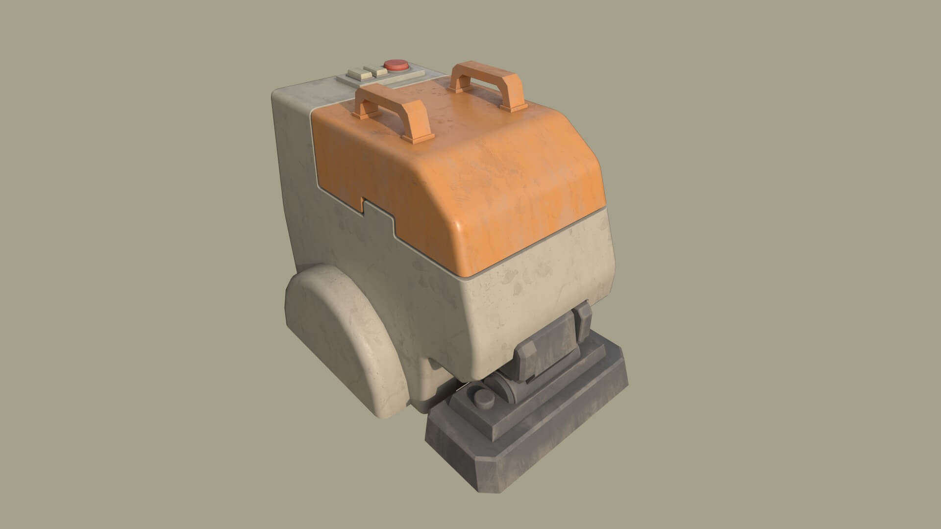Simple Robot Cleaner - 3D Model by Art_Teeves