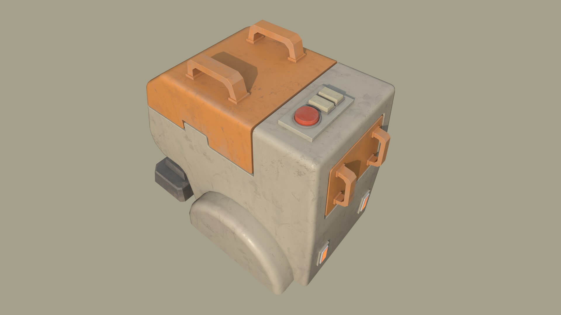 Simple Robot Cleaner - 3D Model by Art_Teeves