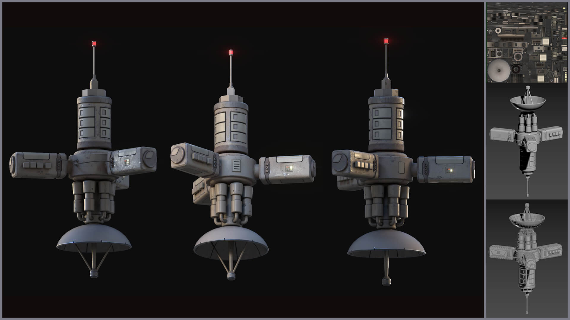 Simple Satellite - 3D Model by Art_Teeves