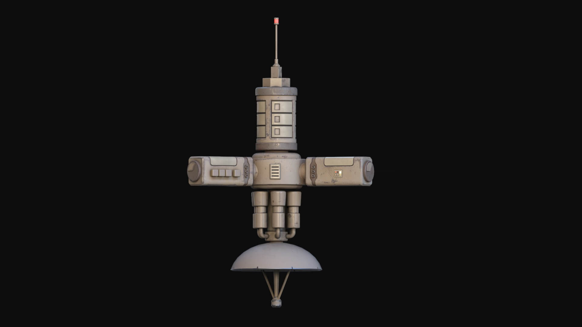 Simple Satellite - 3D Model by Art_Teeves