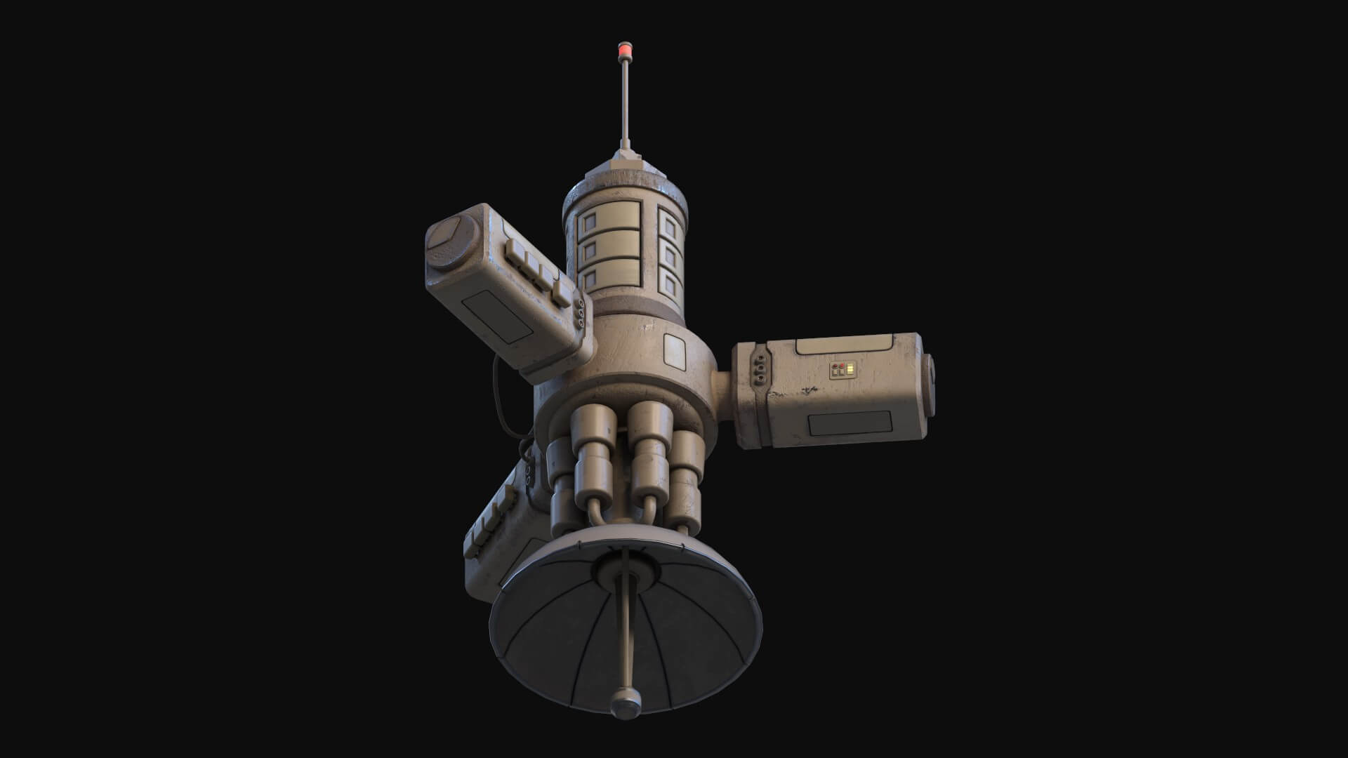 Simple Satellite - 3D Model by Art_Teeves