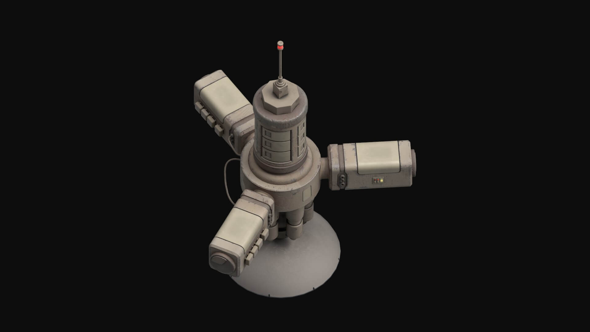 Simple Satellite - 3D Model by Art_Teeves