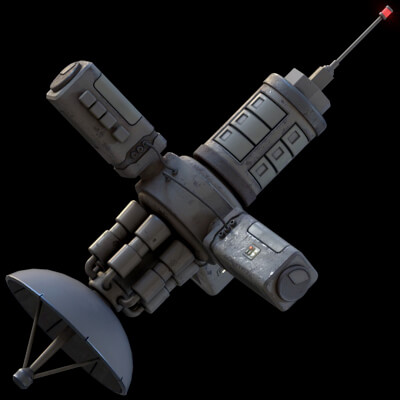 Simple Satellite - 3D Model by Art_Teeves