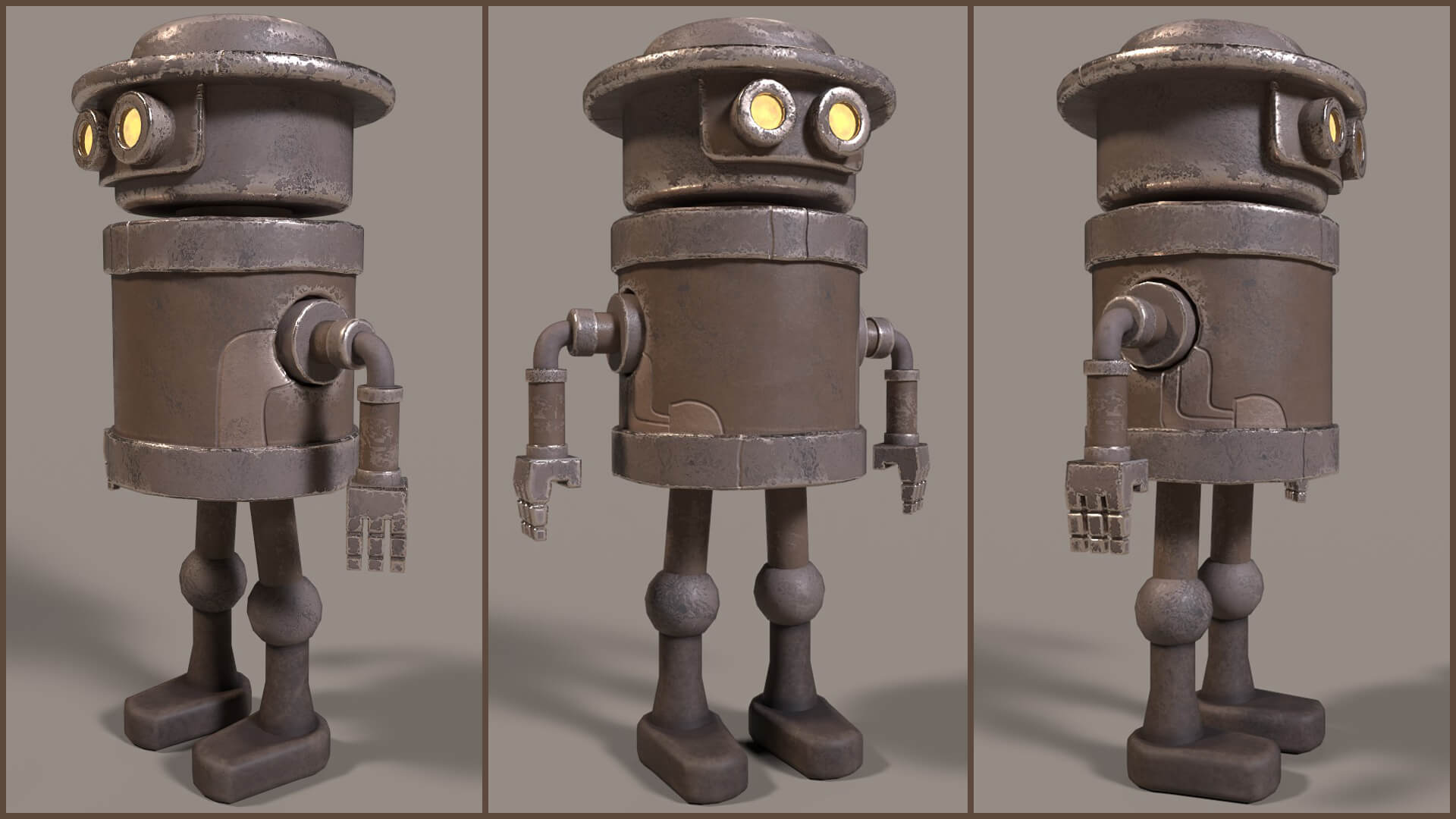 Simple Stylized Robot - 3D Model by Art_Teeves