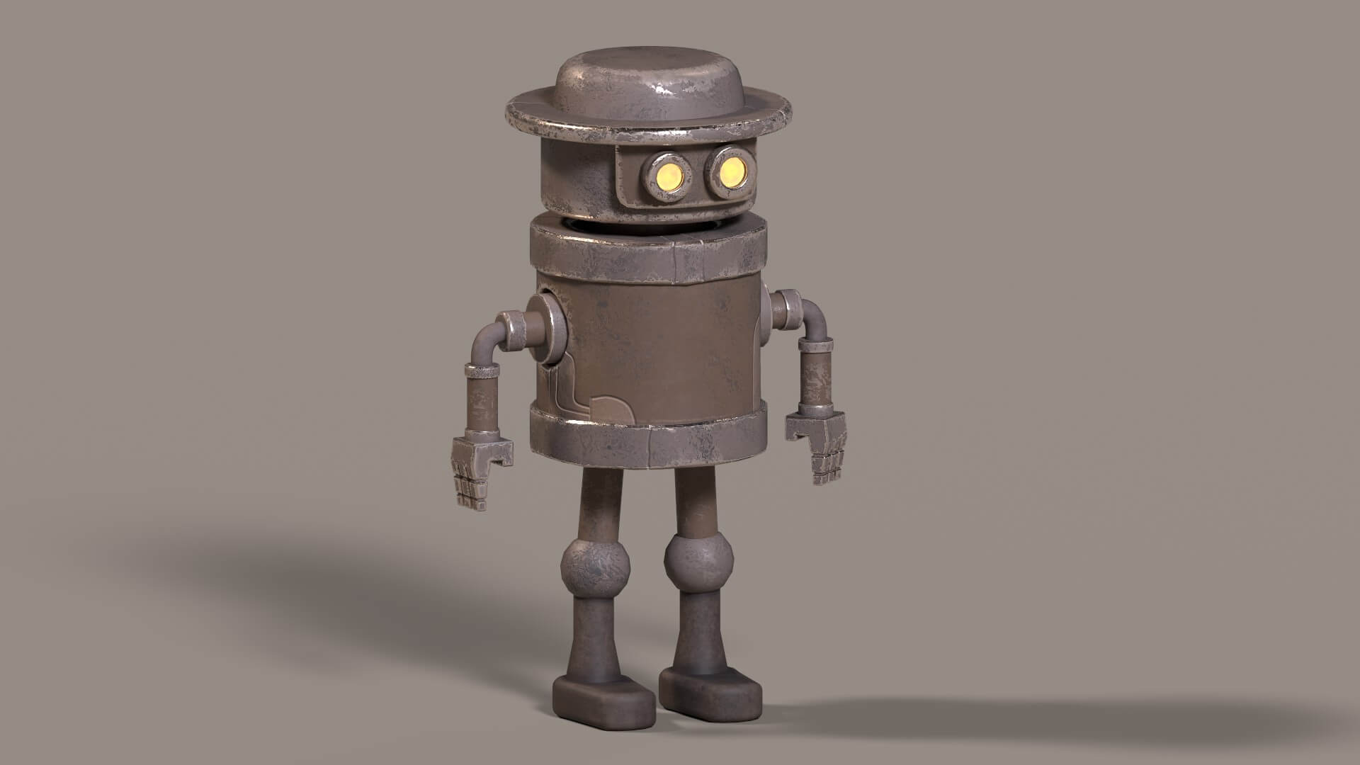 Simple Stylized Robot - 3D Model by Art_Teeves