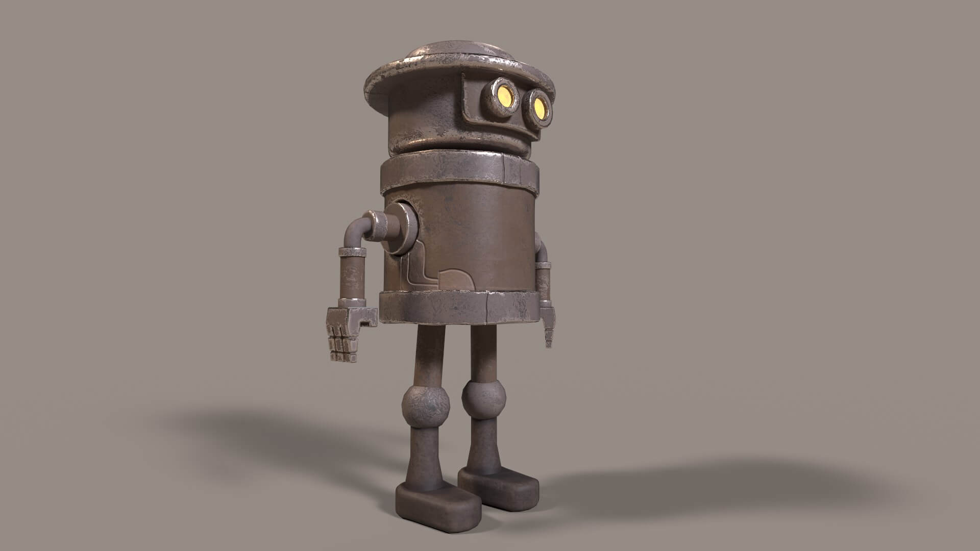 Simple Stylized Robot - 3D Model by Art_Teeves