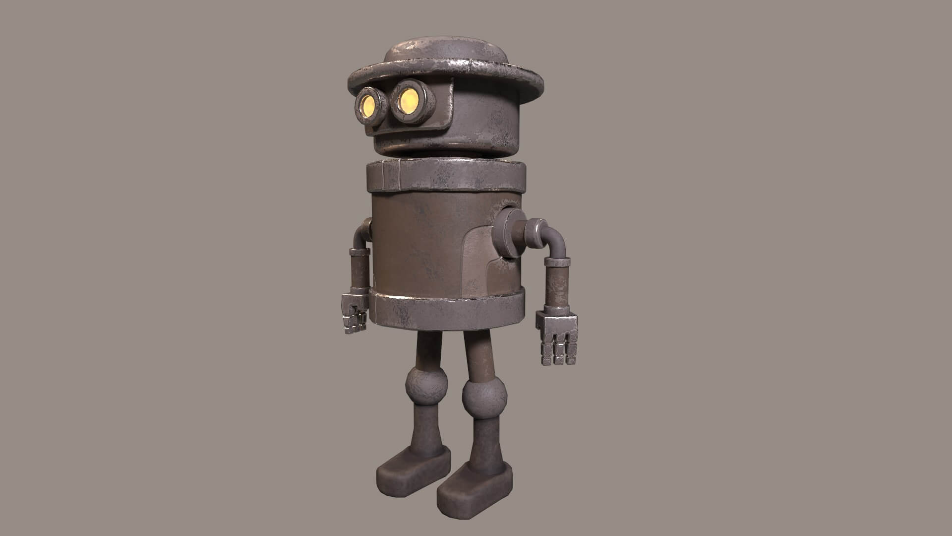 Simple Stylized Robot - 3D Model by Art_Teeves