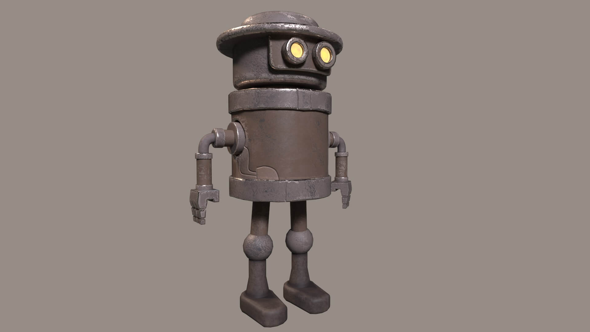 Simple Stylized Robot - 3D Model by Art_Teeves