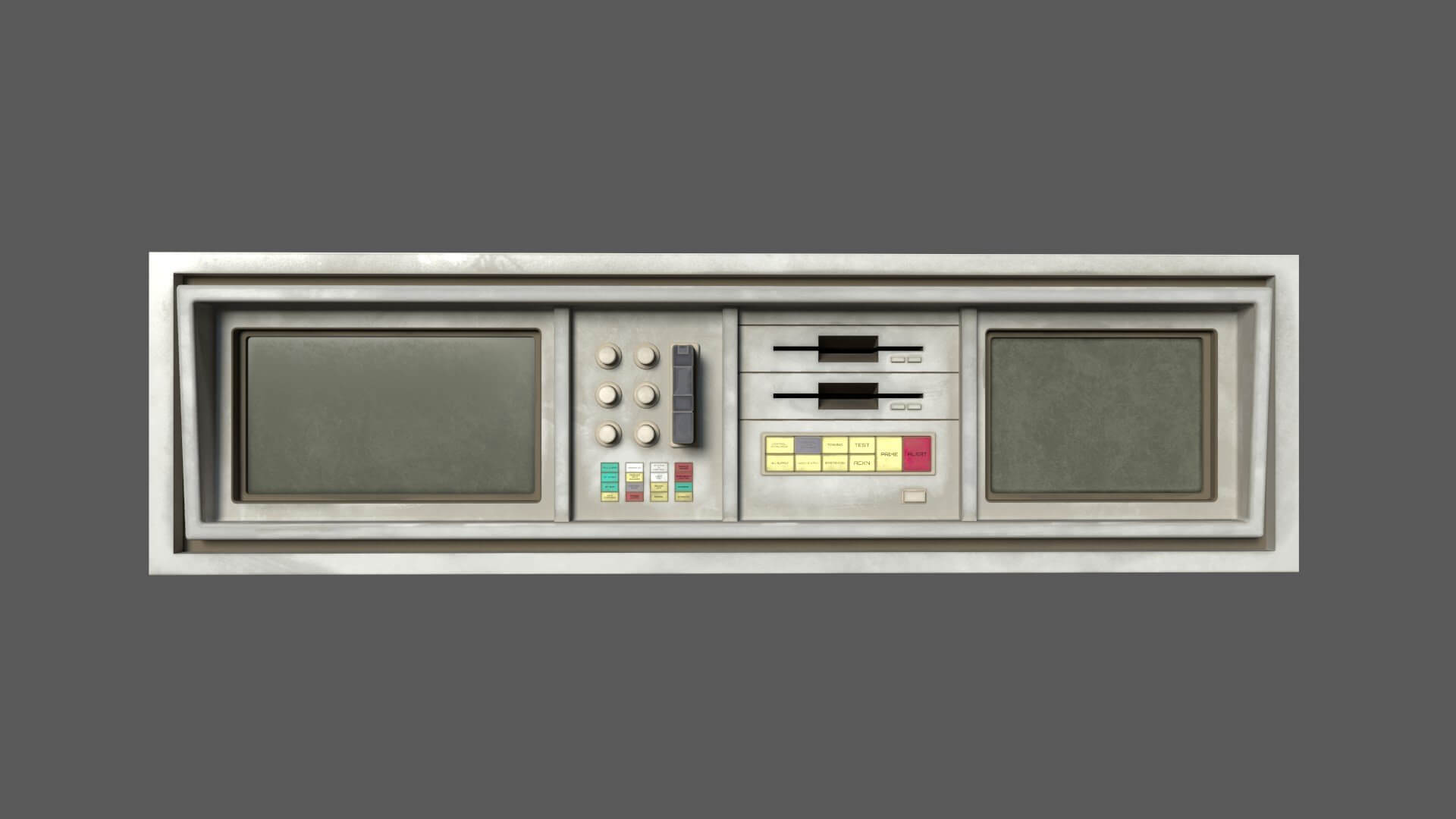 Small Retro Computer Console - 3D Model by Art_Teeves