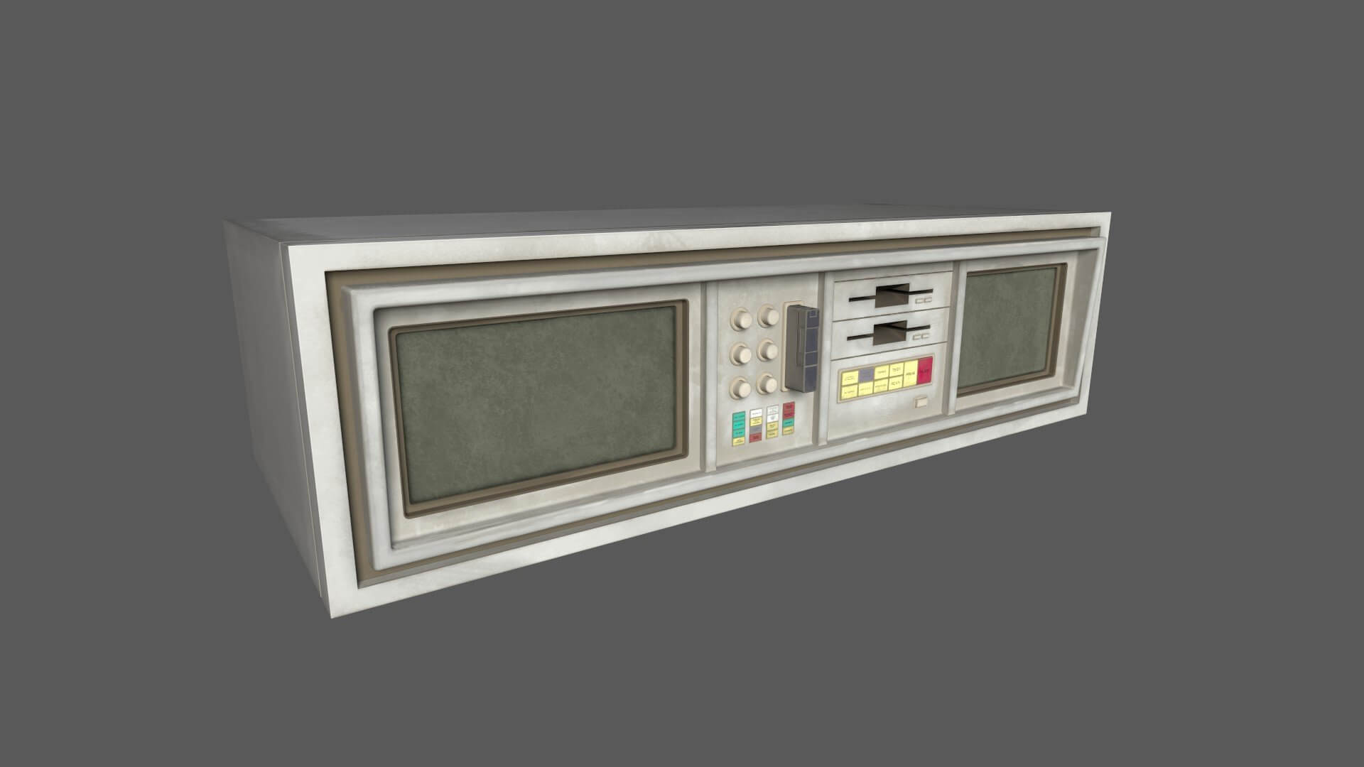 Small Retro Computer Console - 3D Model by Art_Teeves