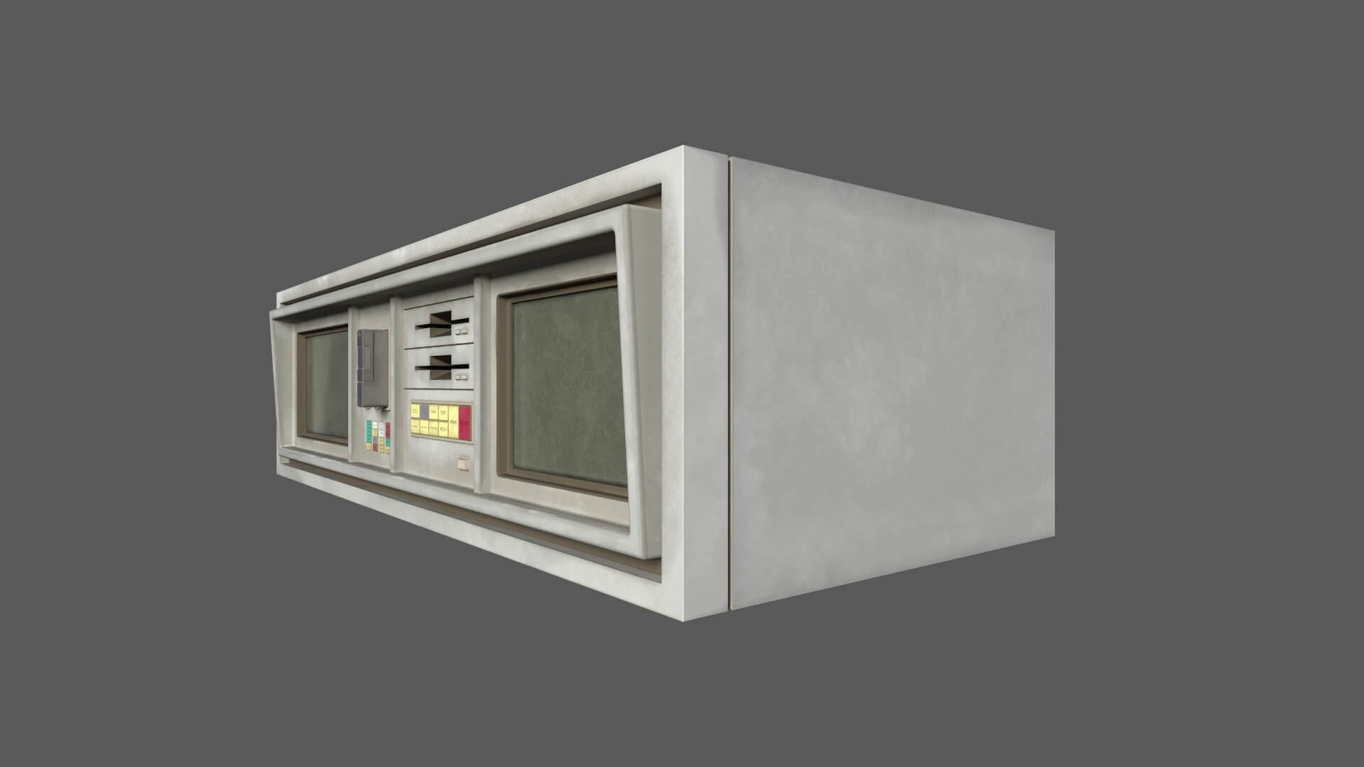 Small Retro Computer Console - 3D Model by Art_Teeves