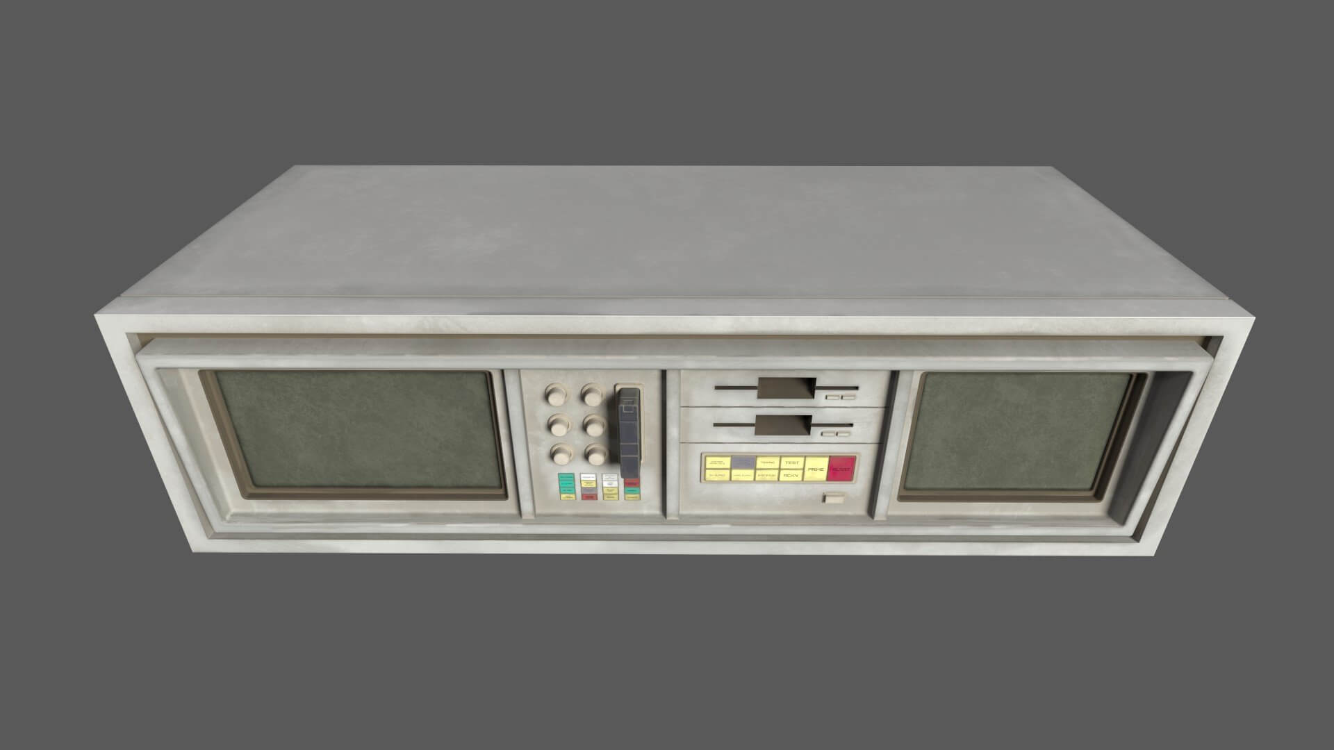 Small Retro Computer Console - 3D Model by Art_Teeves