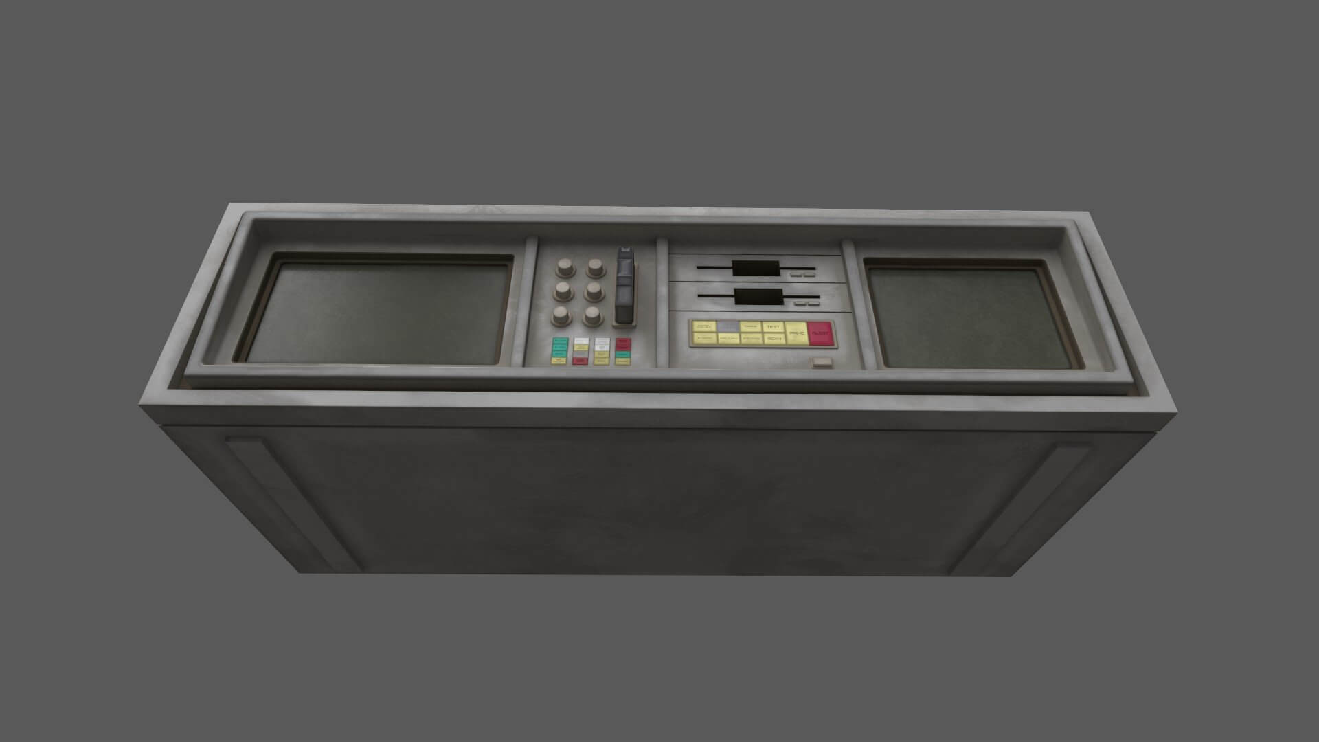 Small Retro Computer Console - 3D Model by Art_Teeves