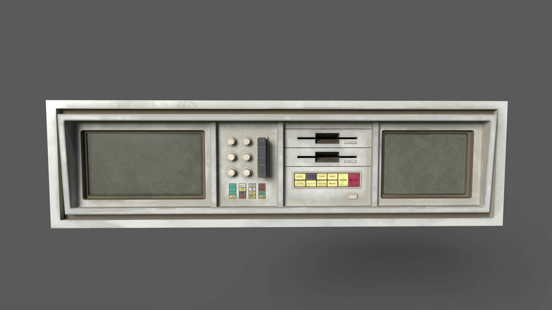 Small Retro Computer Console - 3D Model by Art_Teeves