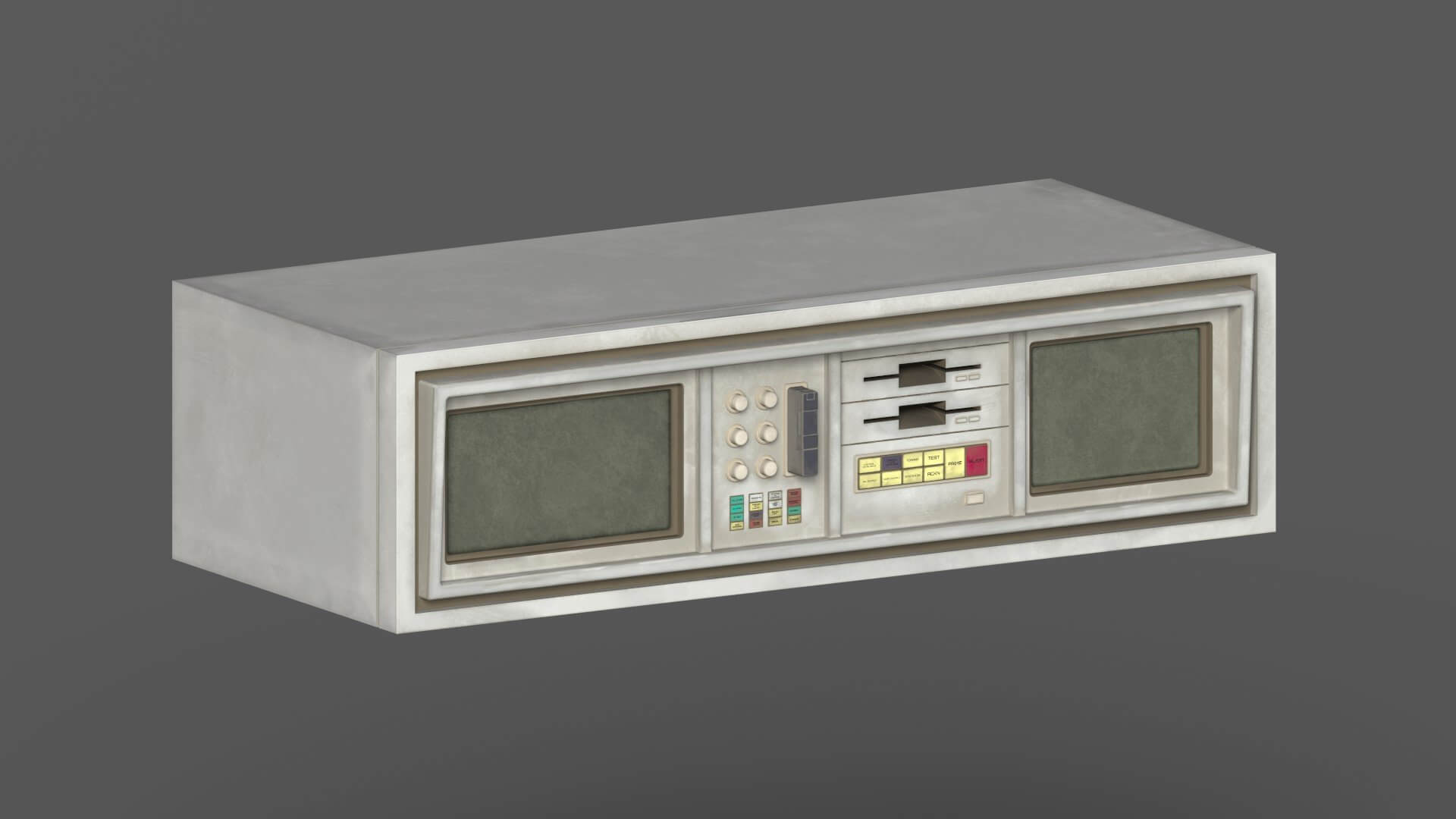 Small Retro Computer Console - 3D Model by Art_Teeves