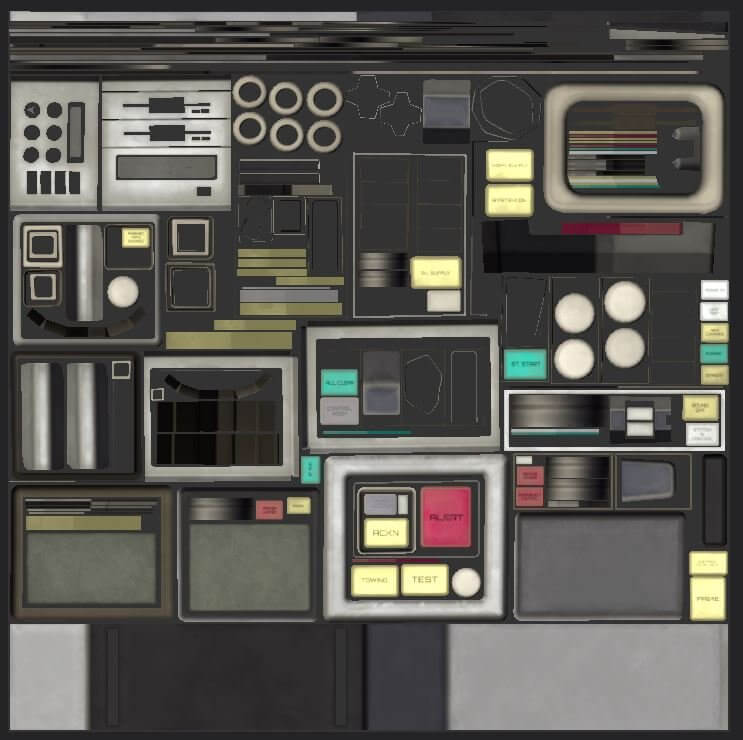 Small Retro Computer Console - 3D Model by Art_Teeves