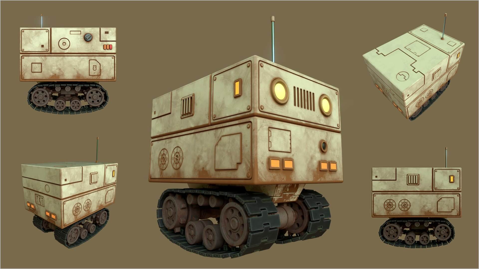 Small Robot - 3D Model by Art_Teeves