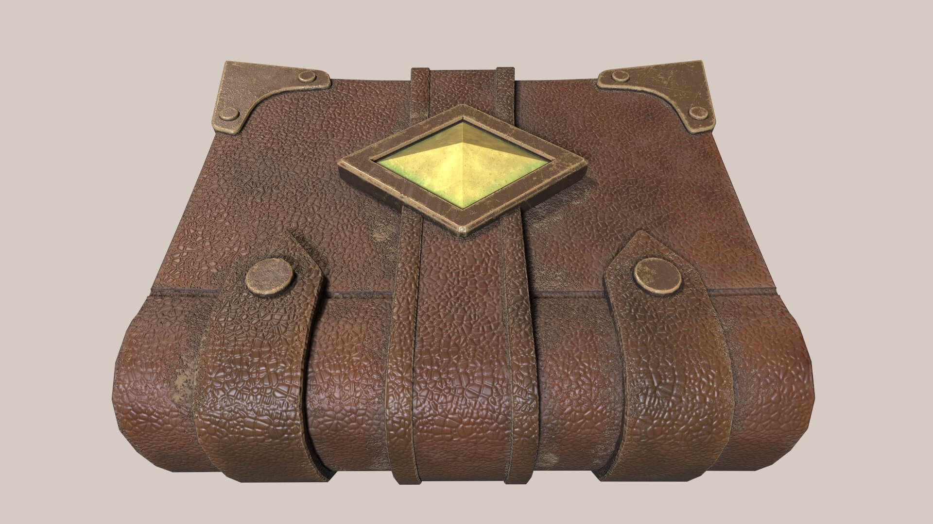 Spellbook With Magic Crystal - 3D Model by Art_Teeves