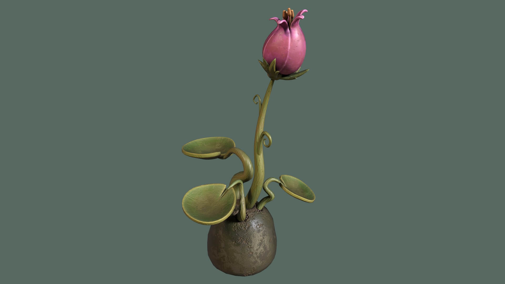 Stylized Alien Plant - 3D Model by Art_Teeves