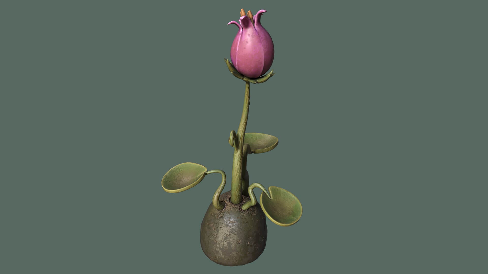Stylized Alien Plant - 3D Model by Art_Teeves