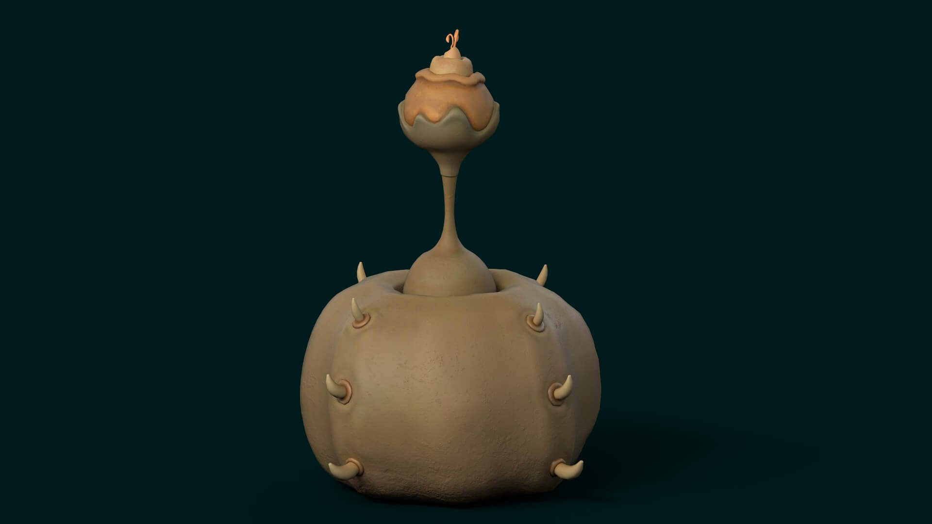 Stylized Alien Pumpkin - 3D Model by Art_Teeves